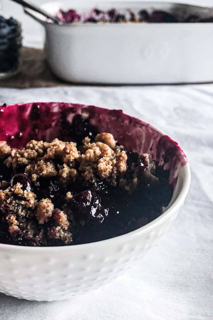 The Best Blueberry Ginger Crisp - Batters and Blessings