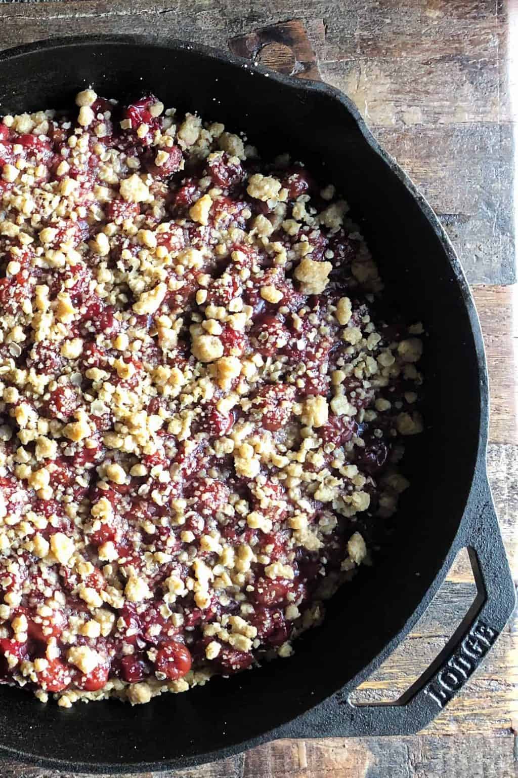The Best Sour Cherry Crisp- Batters and Blessings