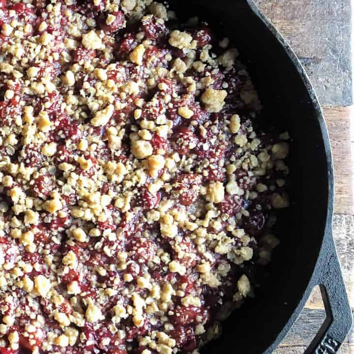 The Best Sour Cherry Crisp- Batters and Blessings