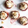 Mini Strawberry Rhubarb Tarts wth Italian Meringue